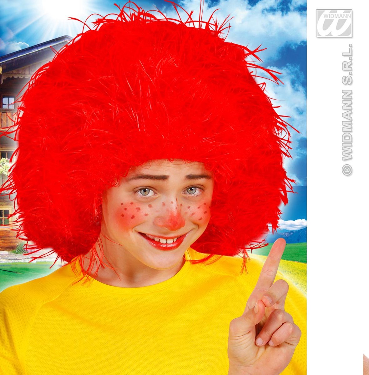 WIDMANN - Rode clown pruik voor kinderen | bol.com