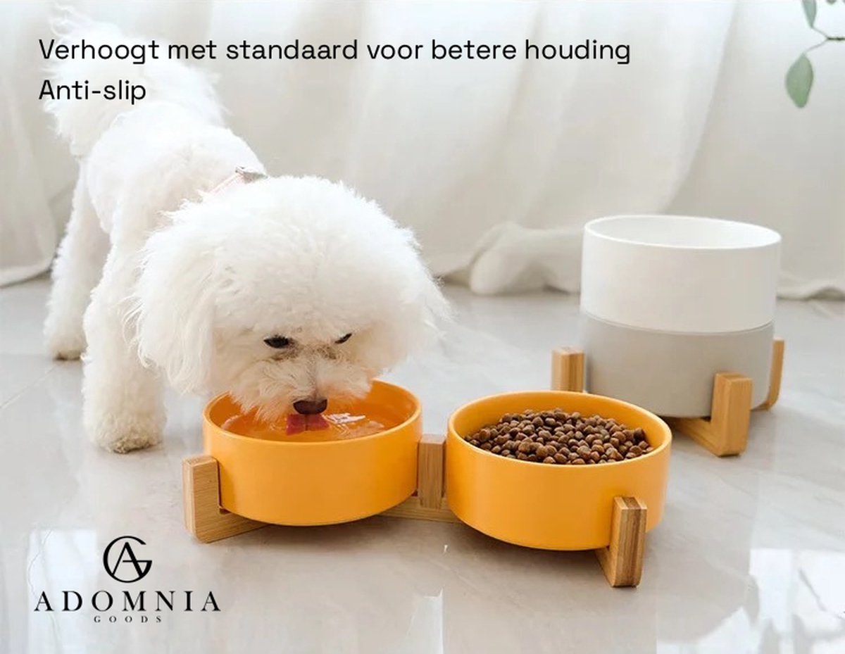 AdomniaGoods - Keramische voerbak - katten voerbak - Honden voerbak ...