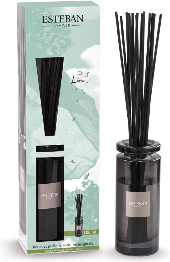 Esteban classic Pur Lin geurstokjes initial - 100 ml | bol