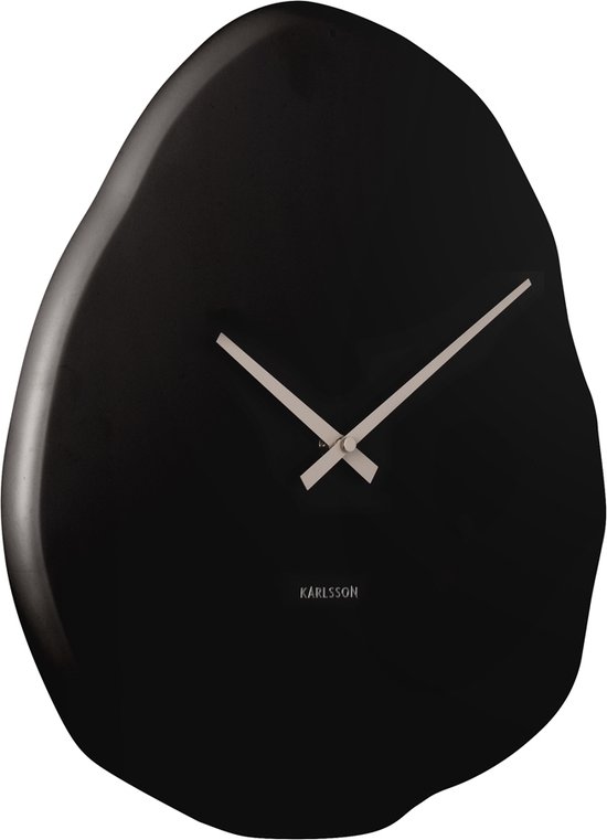 Wall clock Organic Round black | bol.com