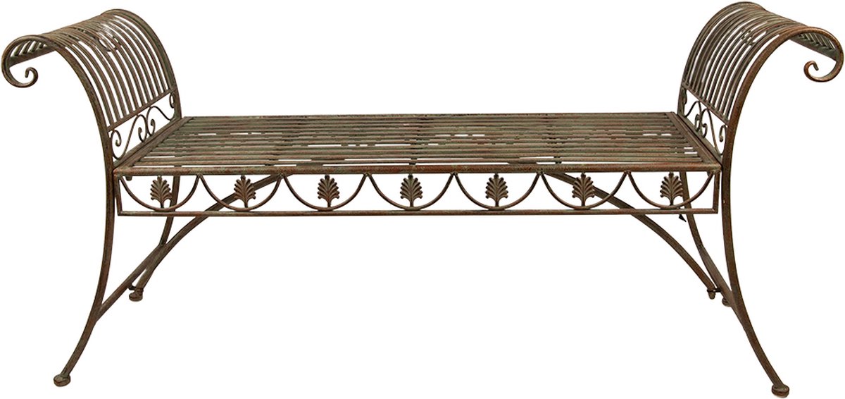 Clayre & Eef Tuinbank 142x41x66 cm Groen Ijzer Bank Buiten | bol