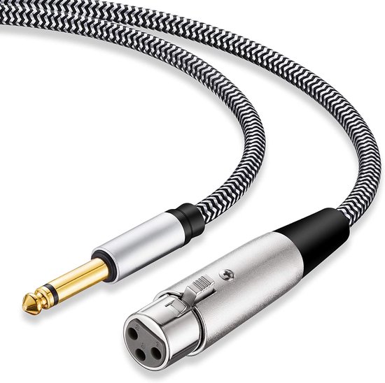 Sounix Microfoonkabel - 3.5mm jack stereo XLR socket - Kabel 3.5mm Male ...