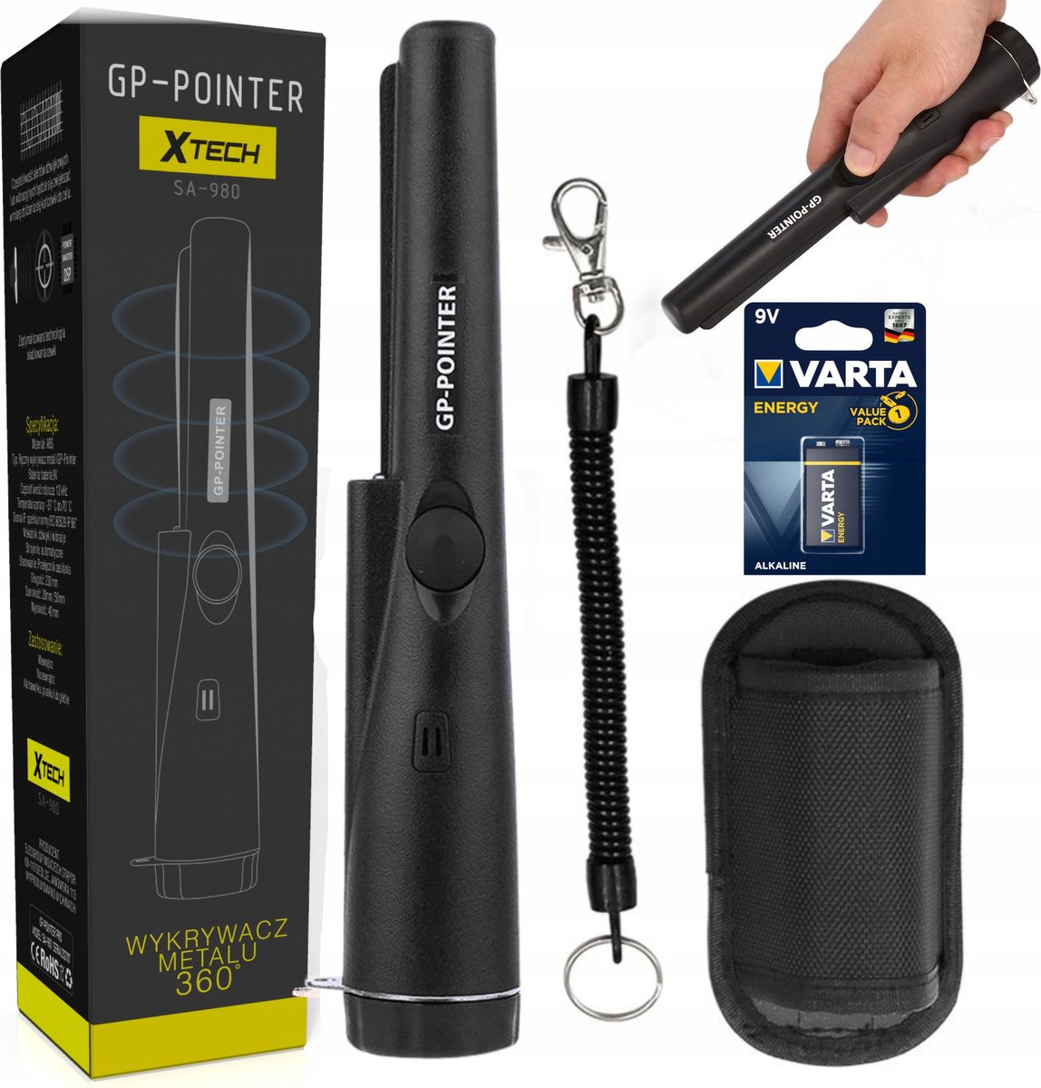 GP X-Tech - Pinpointer - Metaaldetector - Professioneel - Volwassenen ...