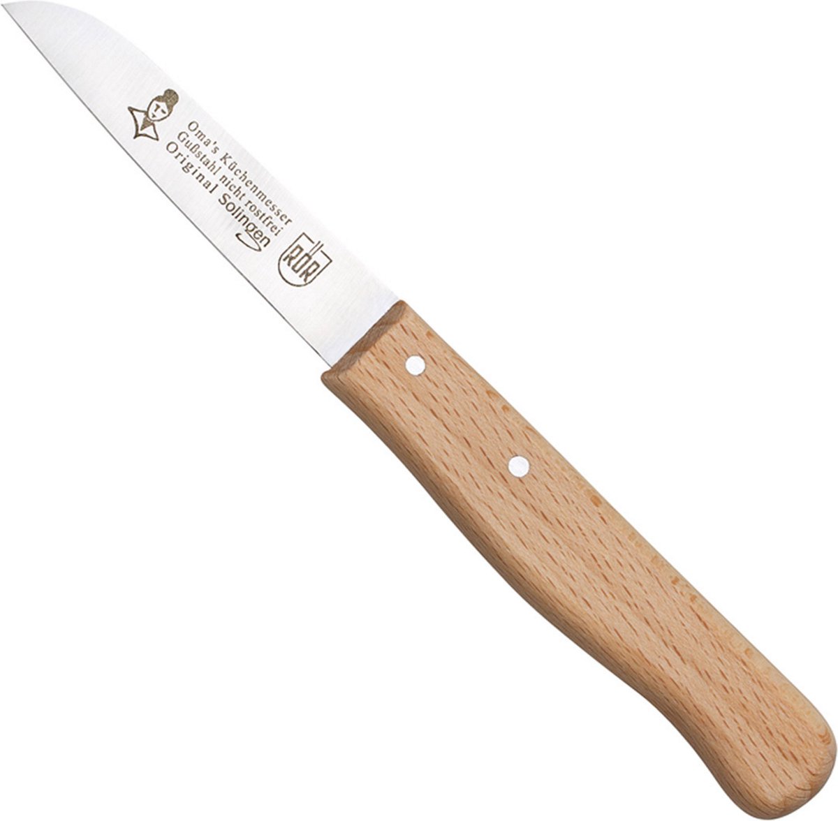 RÖR Solingen Schilmesje Hout - Lemmet Recht 75 mm - Carbonstaal - Oma's ...