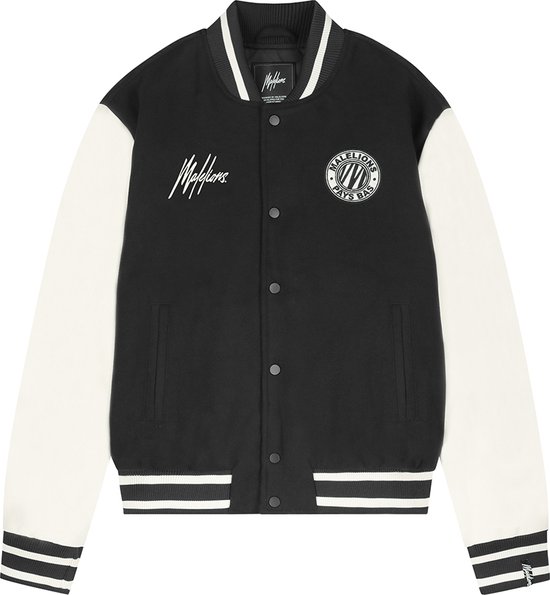 Malelions unity varsity jacket zwart/wit | bol.com