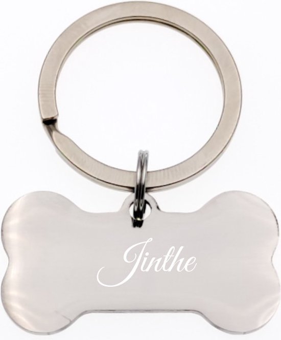 Sleutelhanger Hondenbot - Met Naam Gravering - Jinthe | bol.com