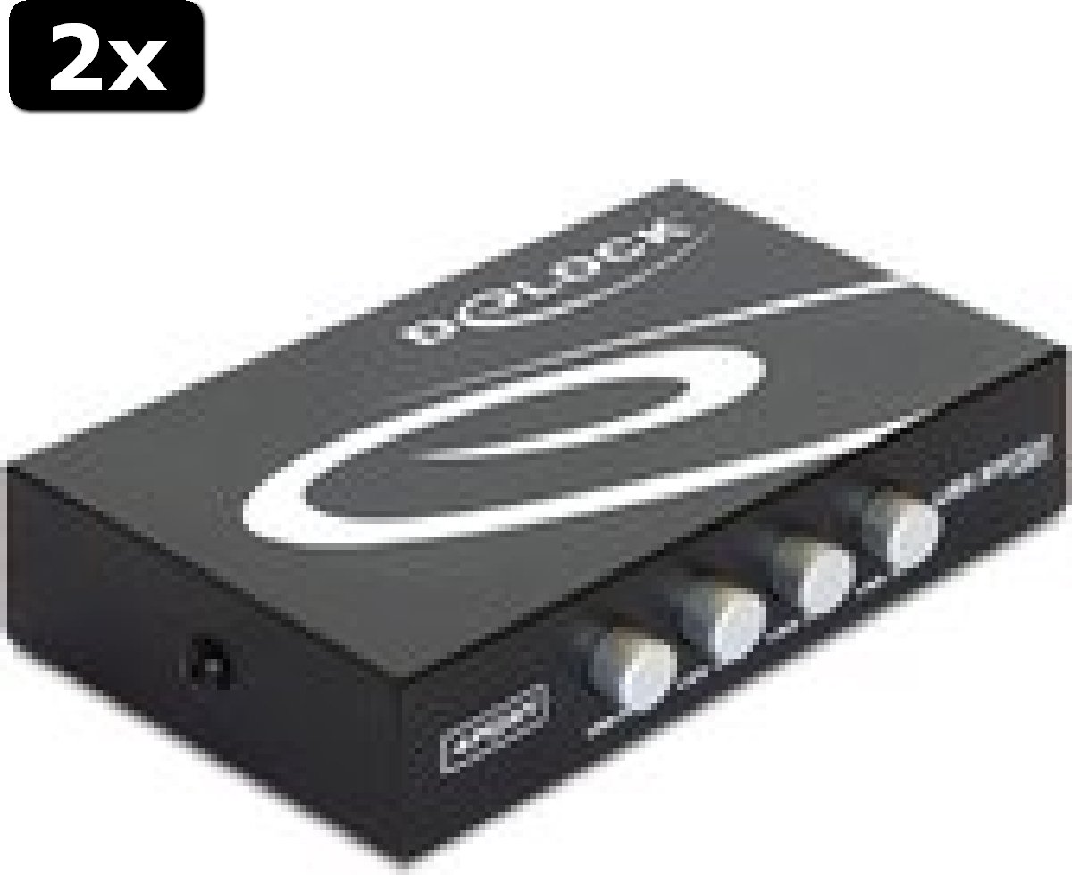 2x USB Switch Delock 4 ingangen - 1 uitgang | bol.com