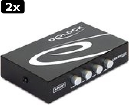 2x USB Switch Delock 4 ingangen - 1 uitgang | bol.com