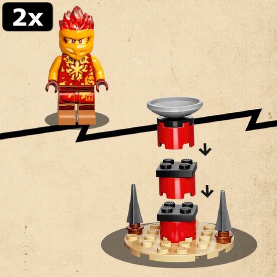 2x LEGO NINJAGO Kai's Spinjitzu Ninjatraining- 70688 | bol.com