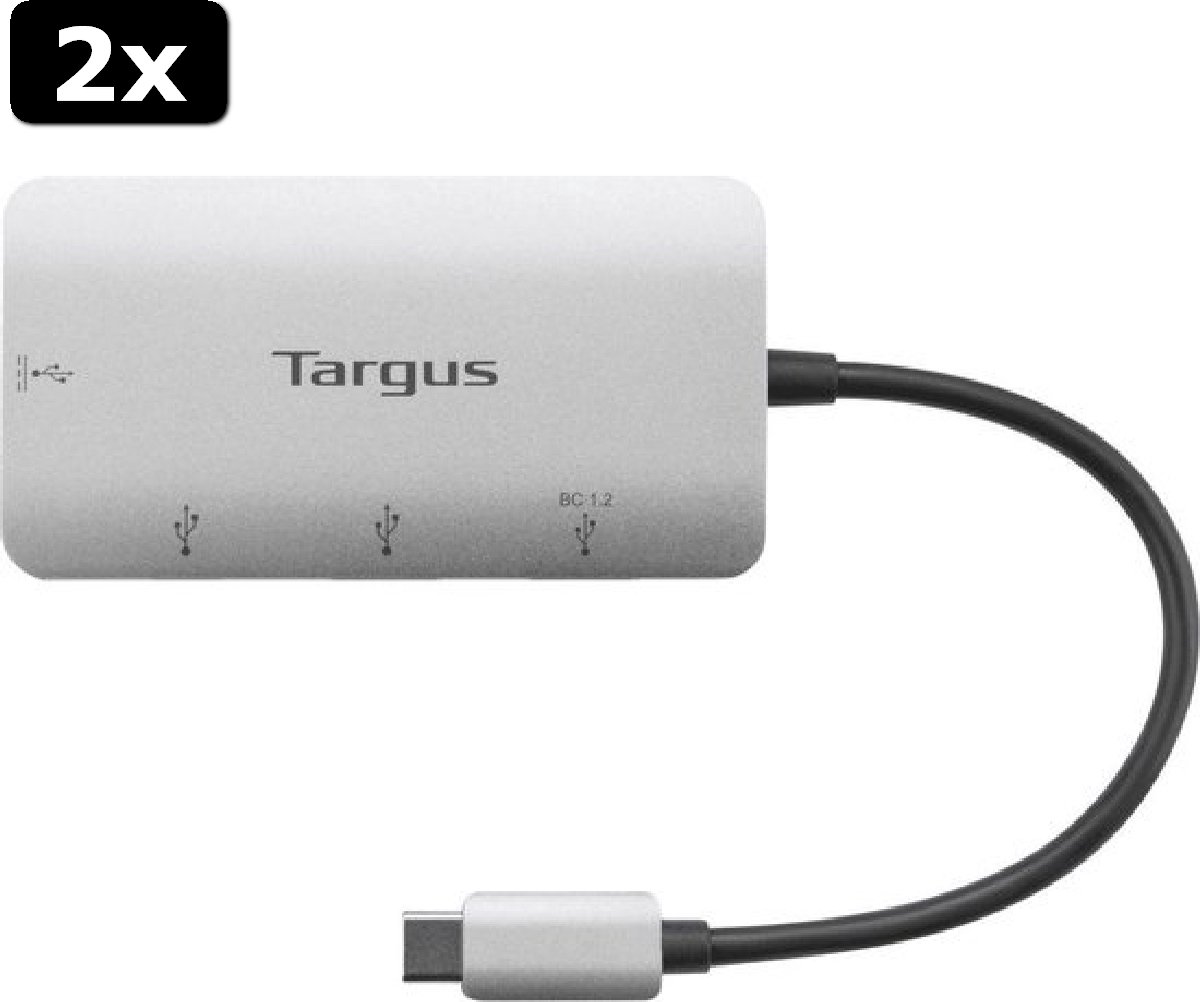 2x Targus USB-C hub Ach228EU Multiport | bol.com