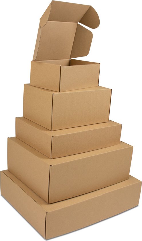 Verzenddozen 225x150x90mm Bruin - 50 st | bol