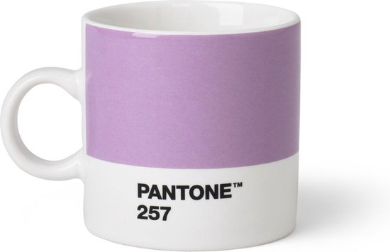 Pantone Espressobeker - Bone China - 120 ml - Light Purple 257 C | bol.com