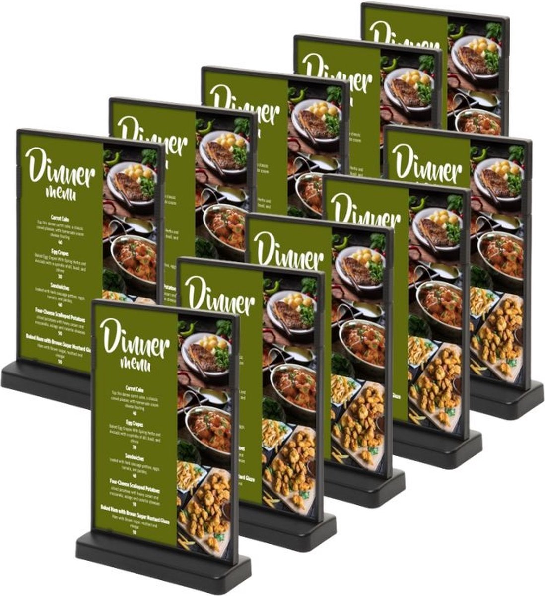 10 pack T Menukaarthouder A5 formaat staand Menuhouder acryl T ...