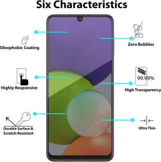 Samsung Galaxy A22 4G Privacy Full Screenprotector 5x - screen ...