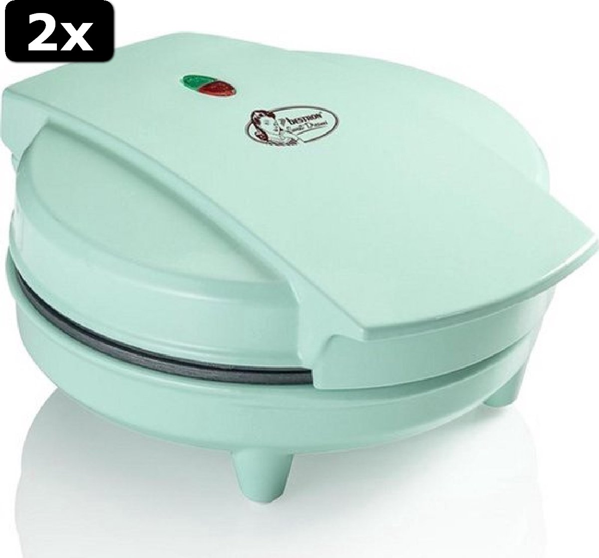 2x Bestron Stroopwafels machine avec cône, Gaufrier pour Stroopwafels ...