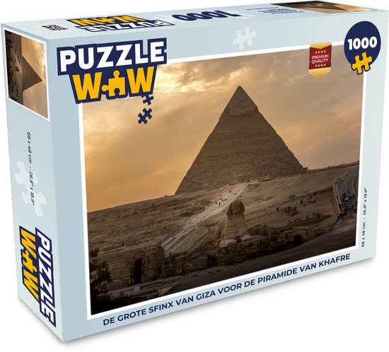 Puzzel De grote Sfinx van Giza voor de Piramide van Khafre - Legpuzzel ...