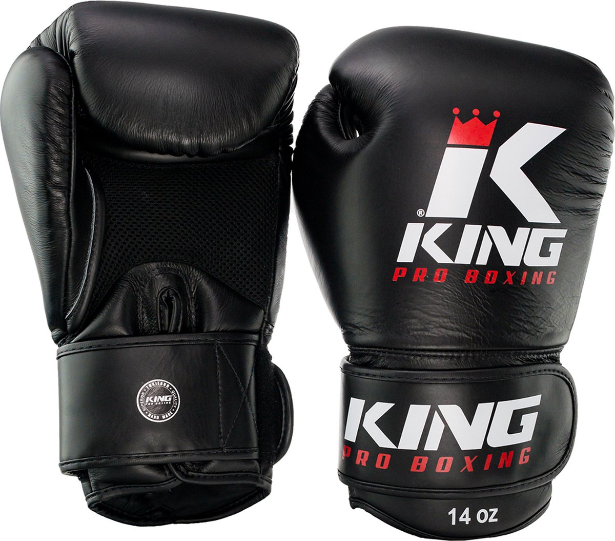 King Pro Boxing Bokshandschoenen Zwart KPB/BG Air Mesh 12 OZ | bol.com