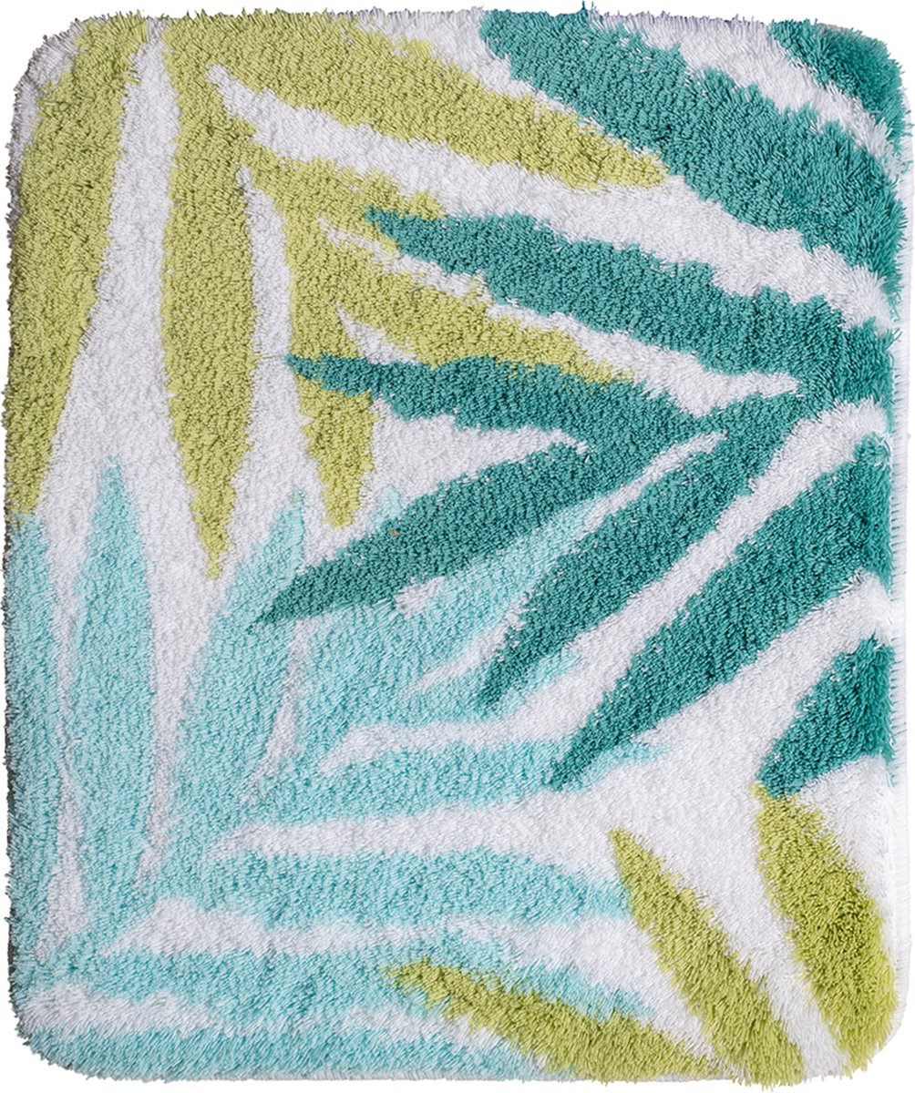 Wicotex-Badmat-set-Badmat-Toiletmat-Bidetmat bladeren groen-Antislip ...