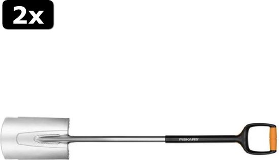 2x Fiskars Xact Tuinspade - Rond - L - 120 cm | bol.com