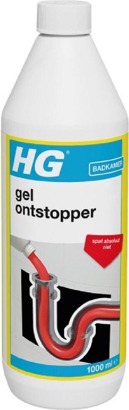 HG gel ontstopper - 1L - spat niet - de NR1 ontstopper - werking na 5 minuten | bol.com
