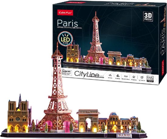 Cubic Fun 3D Puzzel Paris Led | bol