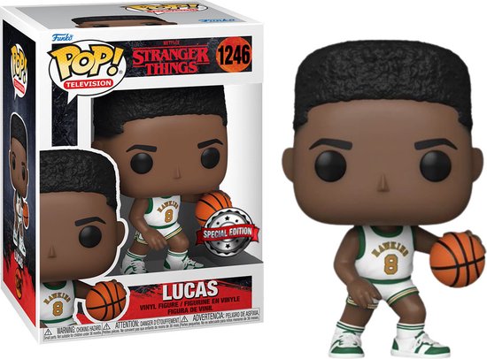 Stranger Things - POP N° 1246 - Lucas Hawkins Basketball Uniform ...