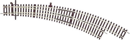 H0 Roco RocoLine (zonder ballastbed) 42471 Gebogen wissel, Rechts 1 stuk(s) | bol