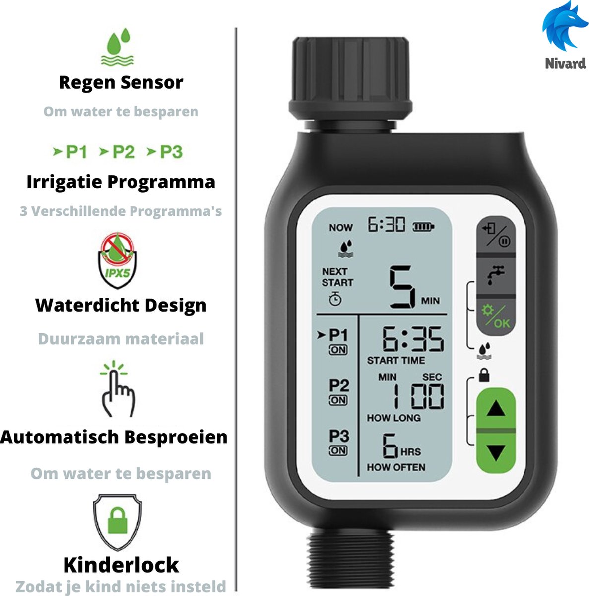 Nivard Beregeningscomputer - Watertimer - Besproeiingscomputer ...