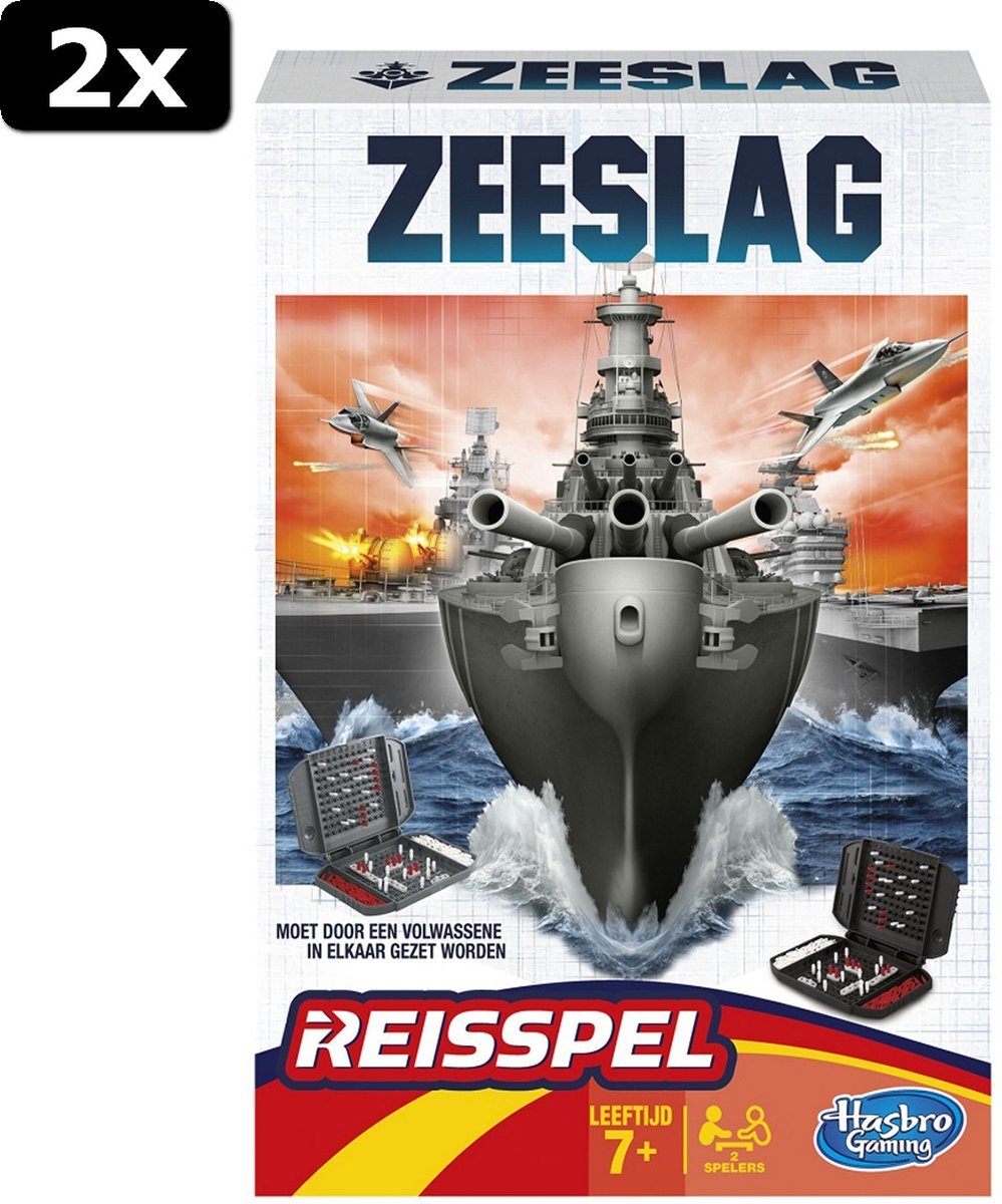 2x Hasbro Gaming Zeeslag Reisspel | Games | bol.com