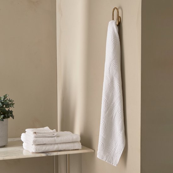 Riviera Maison Handdoek wit 100x50 - RM Classic Bow Towel - Wit ...