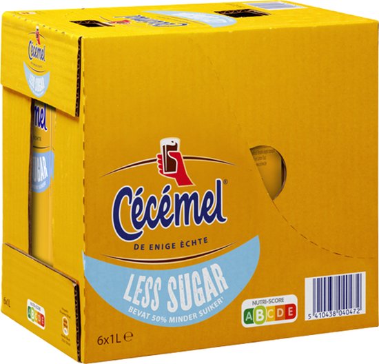 Cecemel - Less Sugar - Brik - 6x1L | bol
