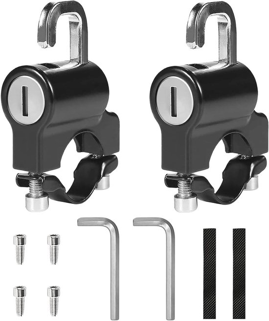 Allecto Premium - Motorhelm 2 stuks met anti-diefstalhelm en helmslot ...