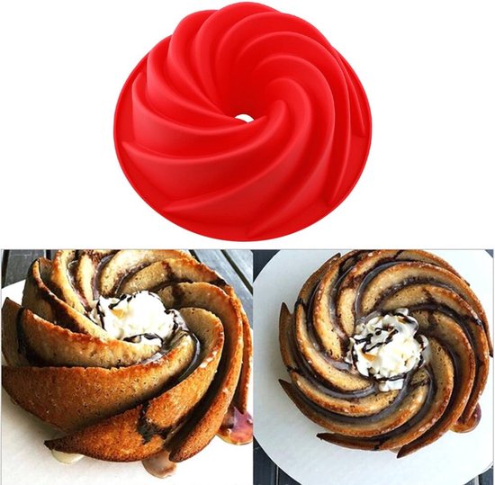 Silicone Turban Mould - 9 inch Non-stick Baking Tins - Molds voor Cake ...
