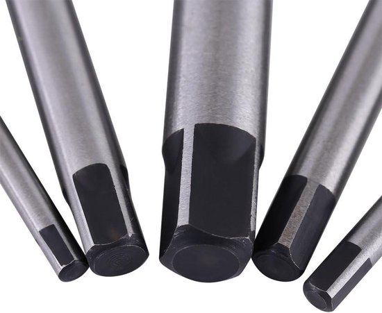 5-delige Schroefboor Extractor Set voor beschadigde schroeven ...