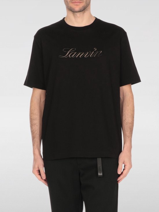 Lanvin Embroidered Logo TShirt - Black T-Shirts | bol