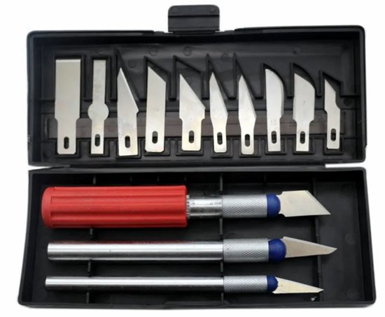 Scalpel Mesjes - 17-Delig - RVS - Scalpelmesjes - Scalpel Mesjes - Hobbymes -... | bol