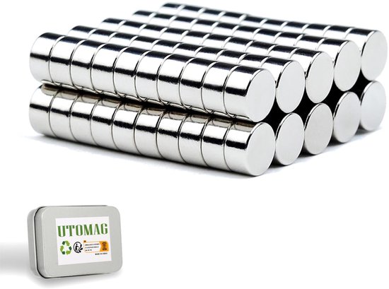 UTOMAG 50-pack multifunctionele neodymiummagneten - 6 mm x 3 mm ...