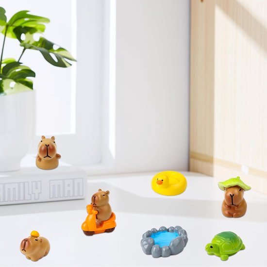Allecto Plus - Mini Capibara Beeldje Set van 13 Stuks voor Dashboard ...