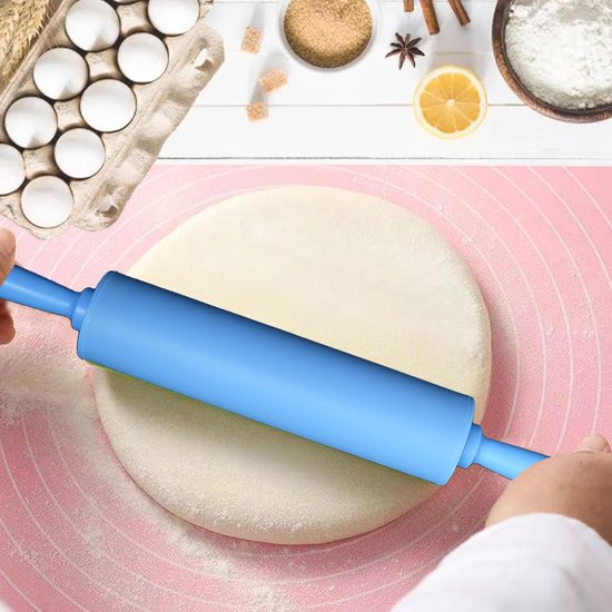 Siliconen Deegroller Set van 2 - Anti-Mould en Roestvrij - Herbruikbaar ...