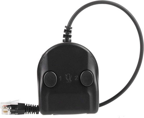 Headset Training Adapter Telefoon Splitter Box met Volumeregeling en ...