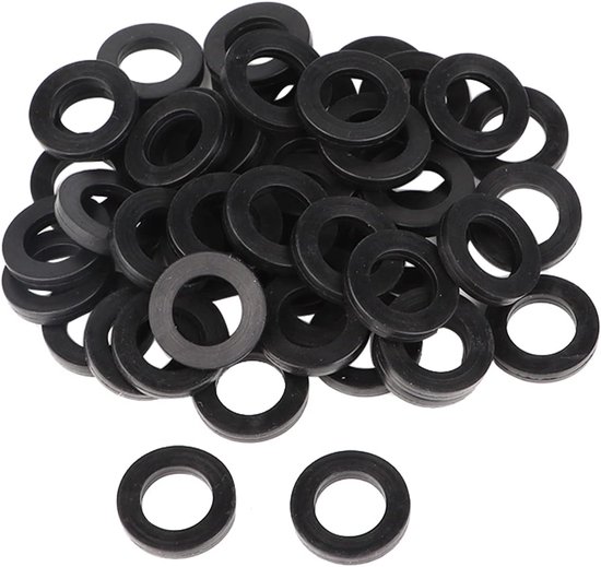 Rubberen platte sluitringen - afdichting voor doucheslang - 50 stuks ...