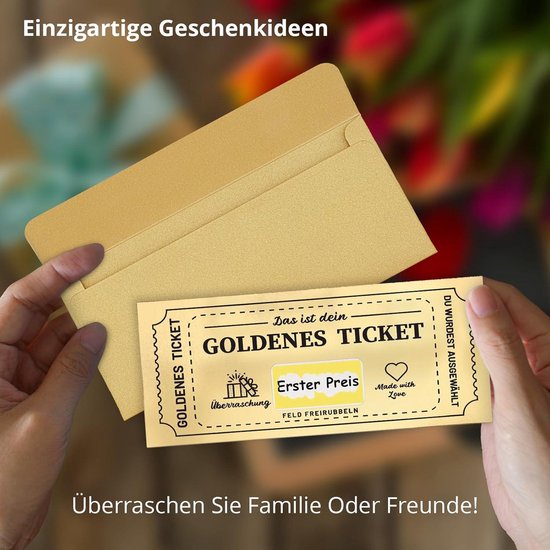 Allecto Plus - Gouden ticket cadeaubon set - 2 stuks - Krasstickers ...