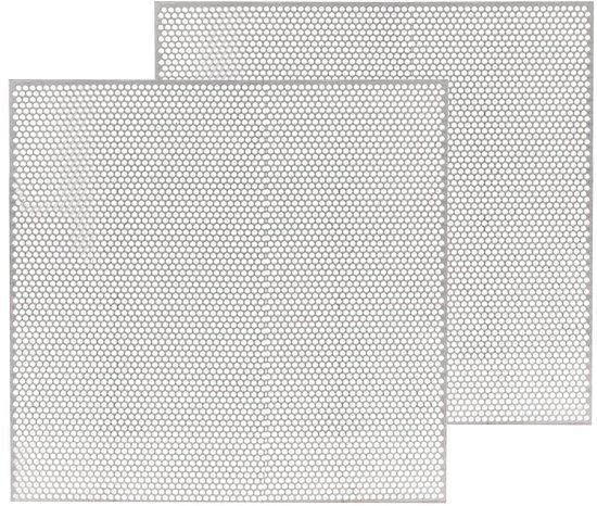 Inovra Plus - Roestvrij stalen geperforeerde plaat 305 x 305 x 15 mm ...