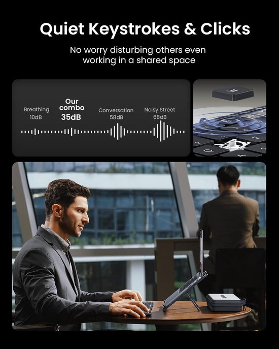 ProtoArc XKM01 Case Up Combo - Opvouwbaar Toetsenbord met Muis en ...