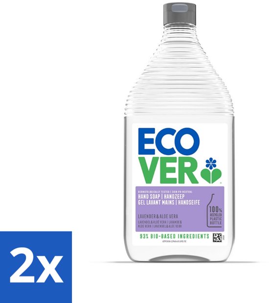 Ecover - Handzeep Navulling - Lavendel & Aloë Vera - 950 ml - Voordeelverpakking - 2 stuks | bol