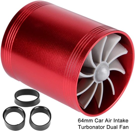 Turbonatorbrandstof - auto-luchtinlaat - Turbonator Dual Fan Turbine ...