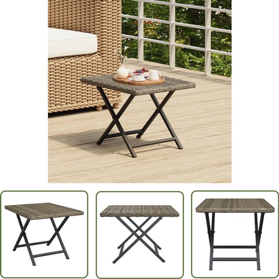 vidaXL Inklapbare Tafel - Tafel - Tafel inklapbaar 45x35x32 cm poly ...