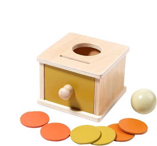 Object Permanence Toy, Baby Sensory Skill Toy, Colorful Shape Puzzle ...