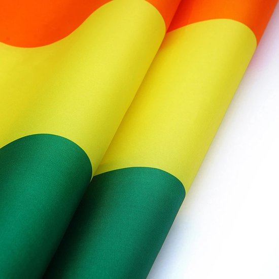 LGBT Gay Pride Vlag - 90x150cm - Regenboog Decoratie - Kwaliteitsvlag - Progress Vlag | bol
