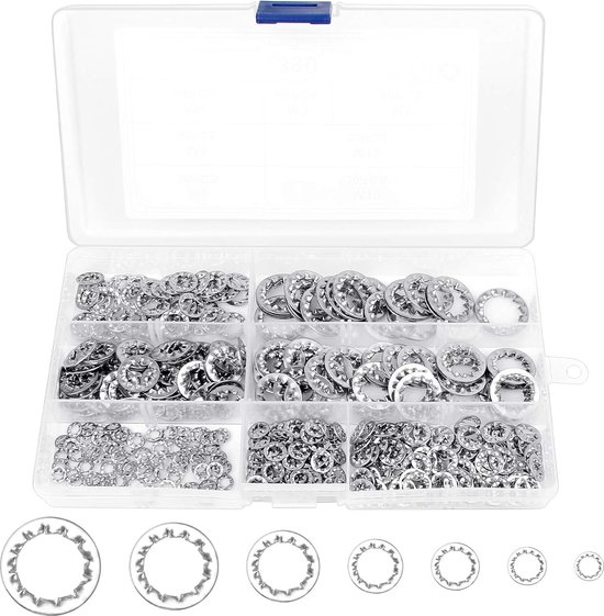 390 STKS Interne Tandringen, Starlock Sluitringen M3 M4 M5 M6 M8 M10 ...